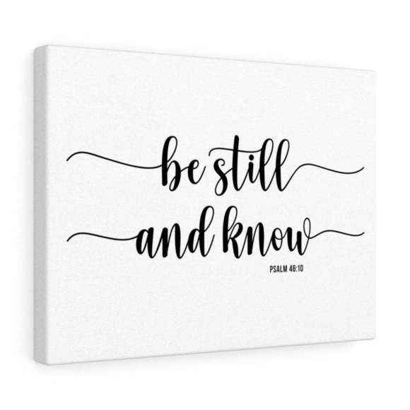 Express Your Love Gifts | Art | Scripture Sign Be Still And Know ...